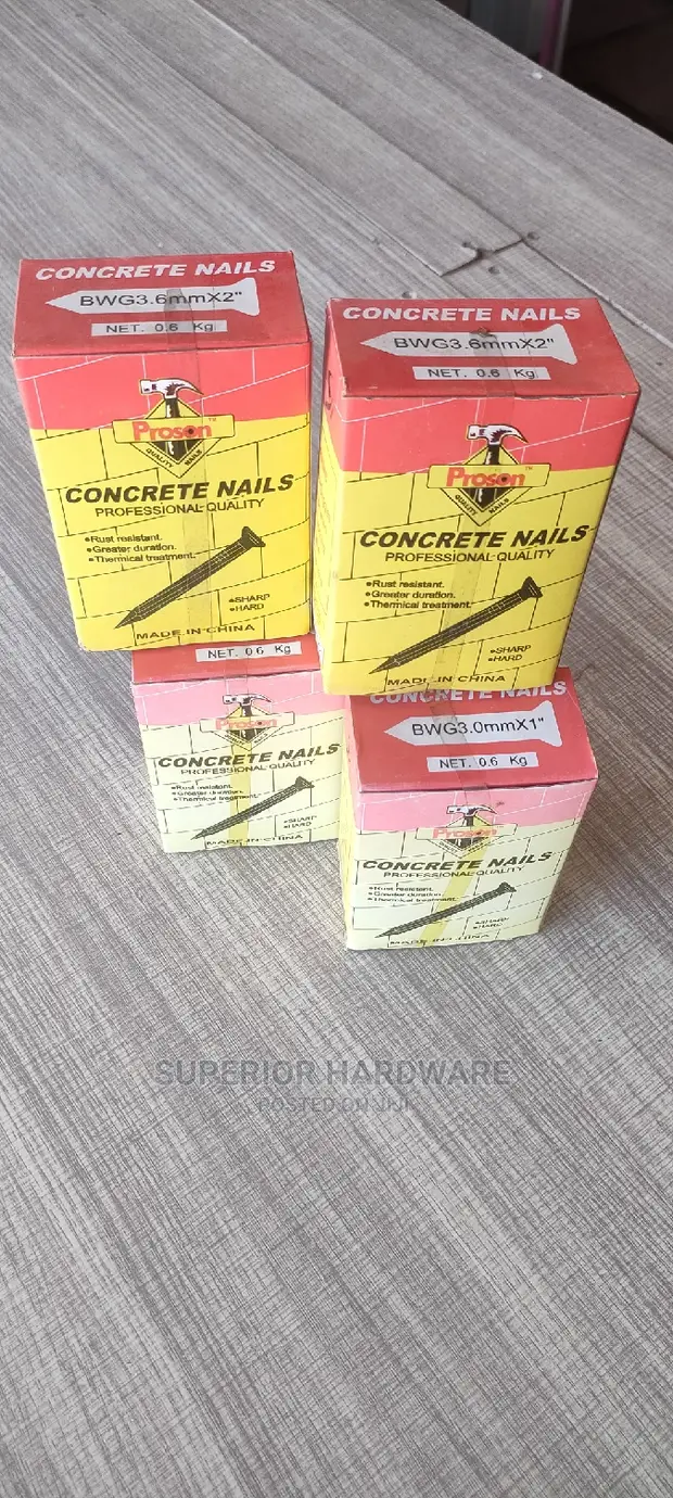 STEEL NAILS ALL SIZES PACKET - Pioneer Hardwares